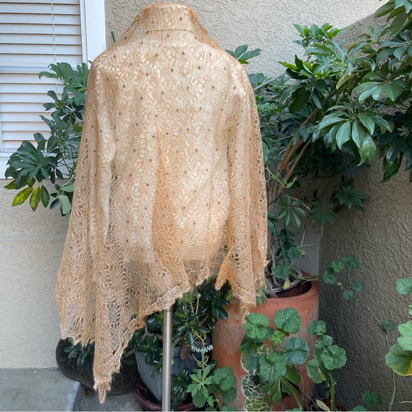 Vintage | Accessories | New Vintage 6s Cream Hand Knitted Gossamer Goat ...